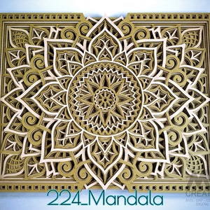 Layered Mandala Bundle SVG DXF, Multi-layer Mandala Bundle, Laser Cut ...