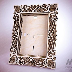 Multilayer Frame Svg, 5x7 Picture Frame Svg, Laser Cut Frame SVG DXF ...