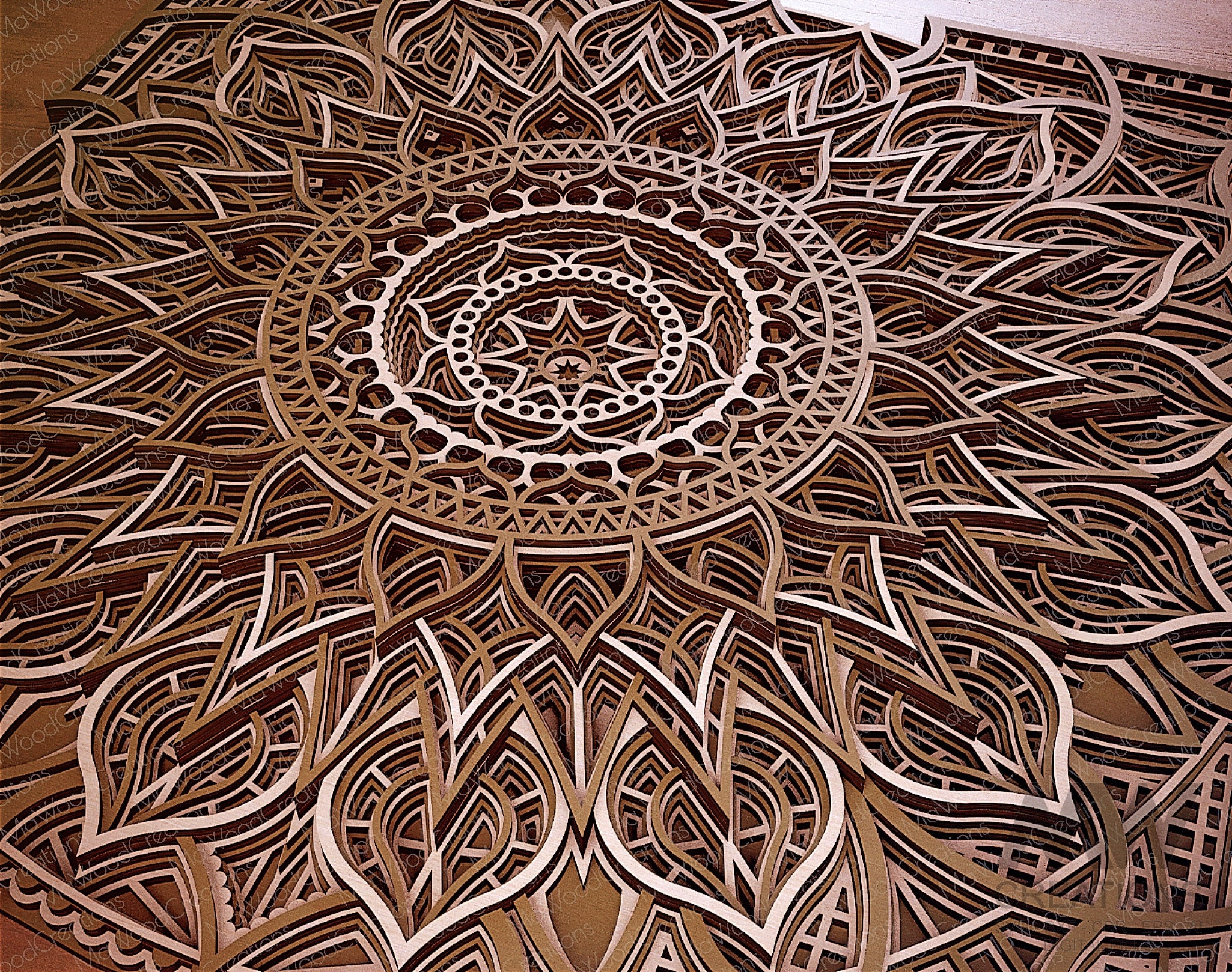 3D SVG Mandala Multi Layer Mandala SVG Dxf Cricut Circular - Etsy