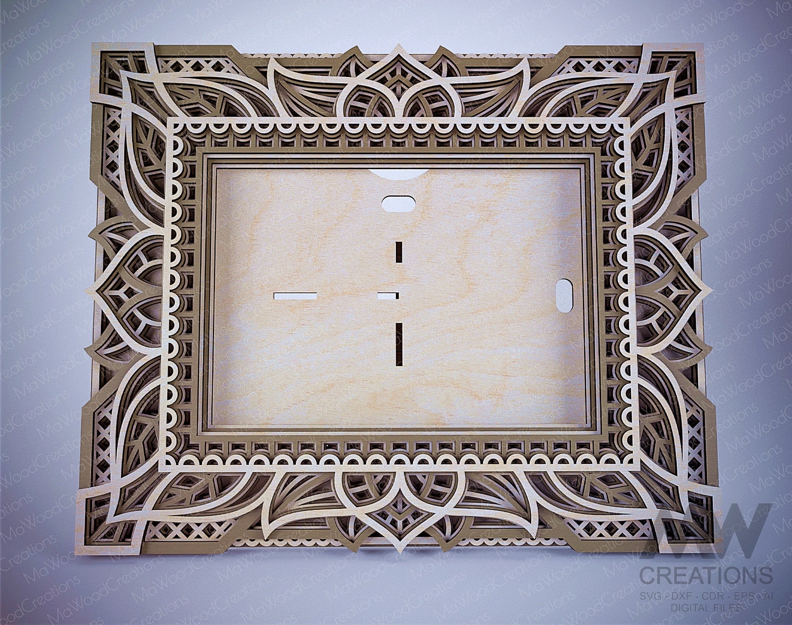 Laser Cut Frame SVG DXF, Multilayer Frame Svg, 5x7 Picture Frame Svg ...