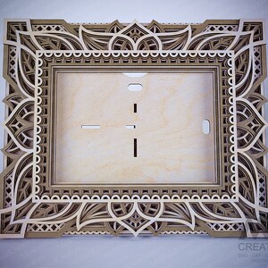 Laser Cut Frame SVG DXF, Multilayer Frame Svg, 5x7 Picture Frame Svg ...