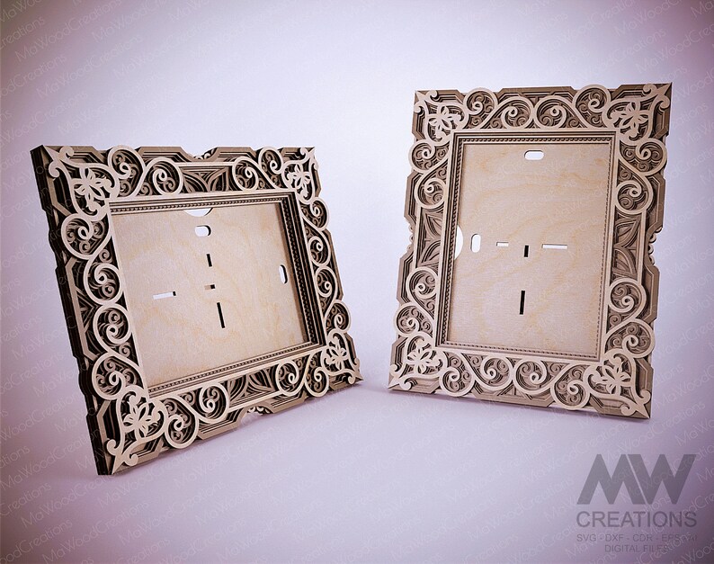 Laser Cut Frame SVG DXF Multilayer Frame Svg 5x7 Picture - Etsy