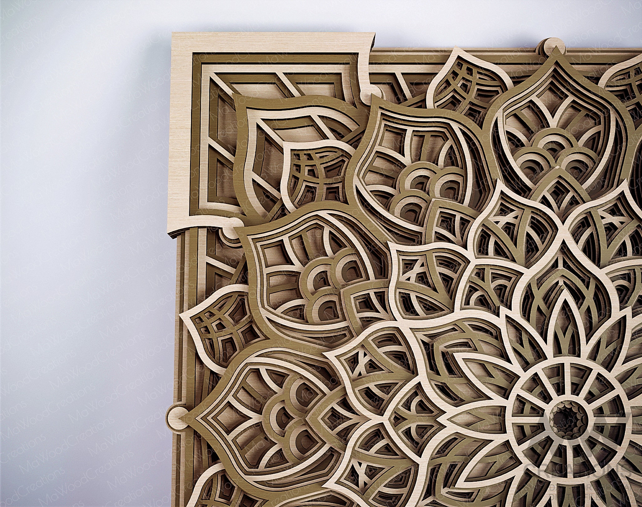 Laser Cut Multi-layer Mandala Svg Dxf Sacred Geometry - Etsy