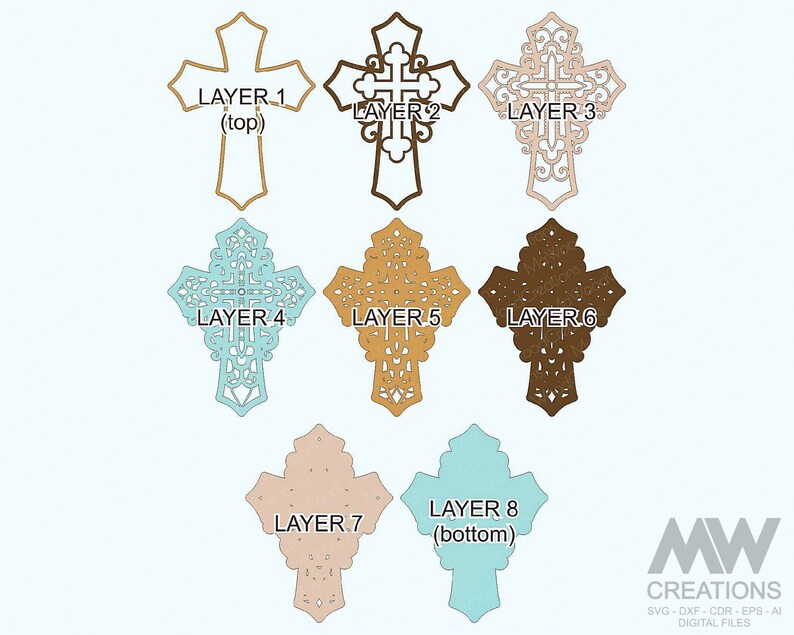 Laser Cut Cross SVG for Cricut Glowforge Cross Svg - Etsy