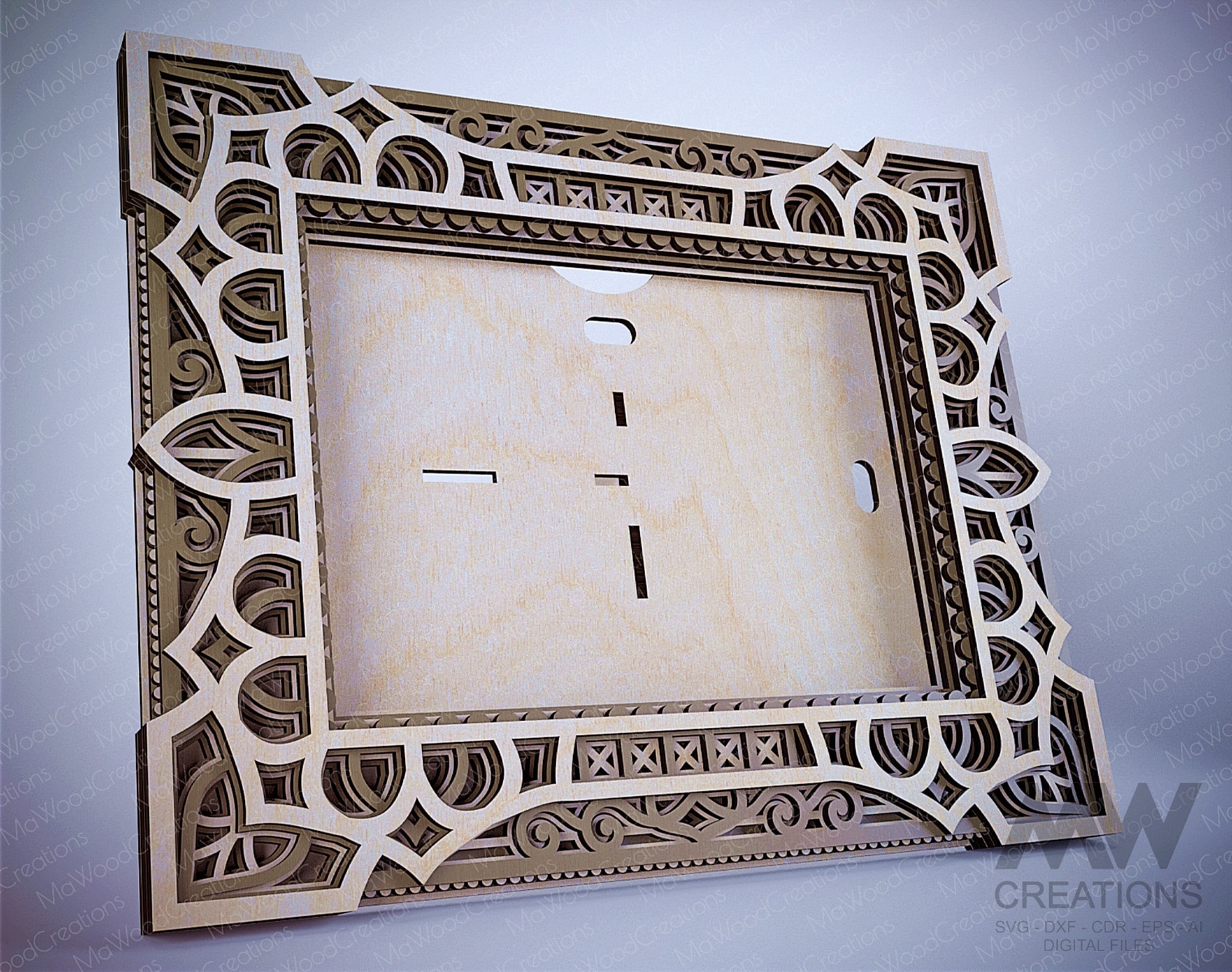 Multi Layer Laser Cut Frame SVG DXF 5x7 Photo Frame Svg - Etsy