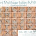 Multilayer Letters Bundle, A-Z Letters SVG Bundle, Laser Cut Letters ...