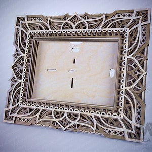 Laser Cut Frame SVG DXF, Multilayer Frame Svg, 5x7 Picture Frame Svg ...