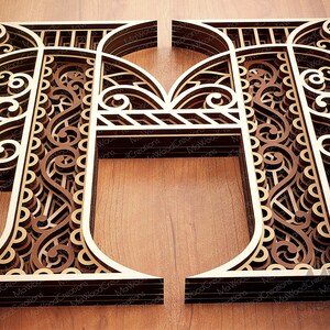 Layered Letter H, Layered Letters SVG, Multi Layer Letters, Letters SVG ...