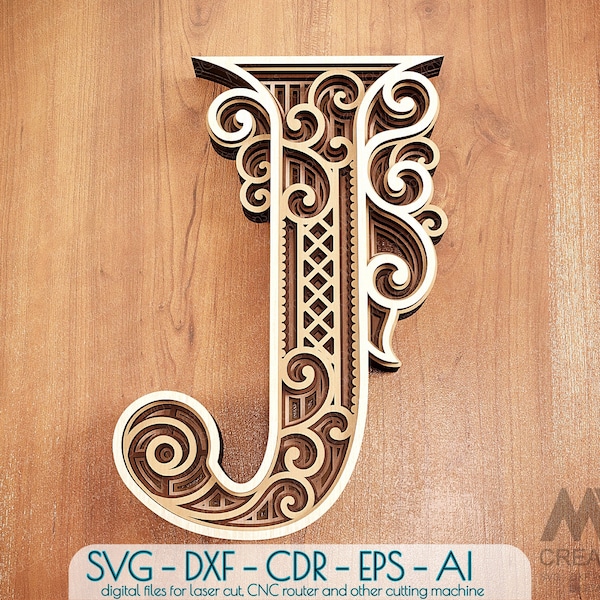 Letter J Svg - Etsy