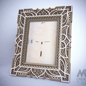 Laser Cut Frame SVG DXF, Multilayer Frame Svg, 5x7 Picture Frame Svg ...