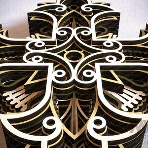 Laser Cut Cross Svg Dxf, Multi-layer Equal-armed Cross, Equilateral ...