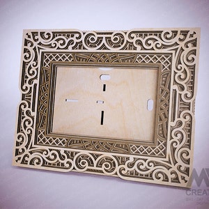 Laser Cut Multi Layer Frame SVG DXF, 4x6 Photo Frame Svg, Laser Cut ...
