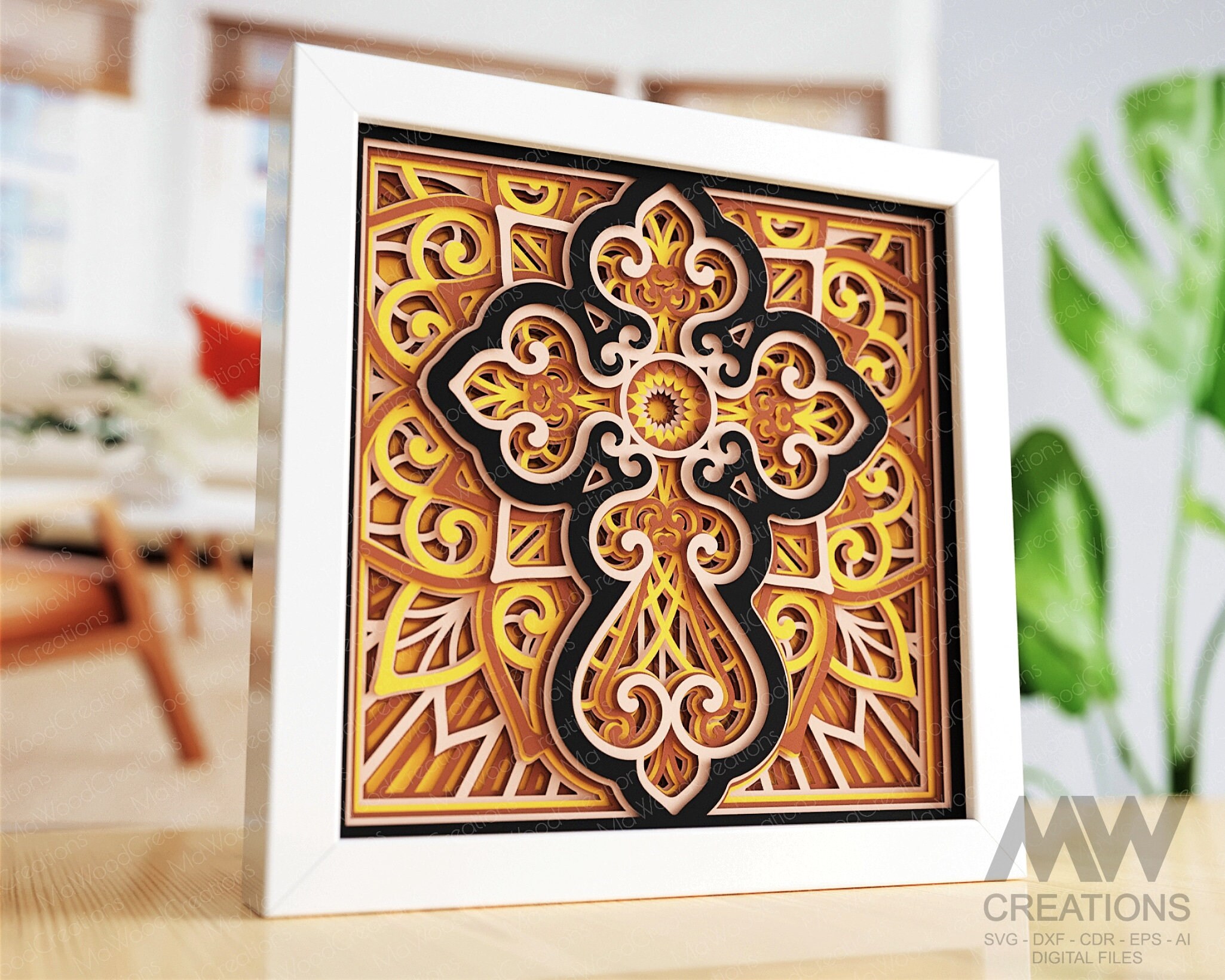 Multilayer Cross SVG Dxf Cricut Cross Svg Shadow Box Cross - Etsy