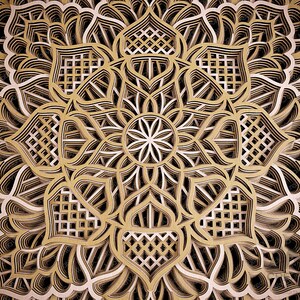 3D Mandala SVG, Multi Layer Mandala SVG Dxf, Cricut Flower Mandala Svg ...