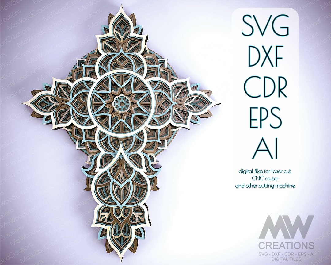 Cruz de corte láser, Cruz cristiana SVG para Cricut, Cruz de forja ...