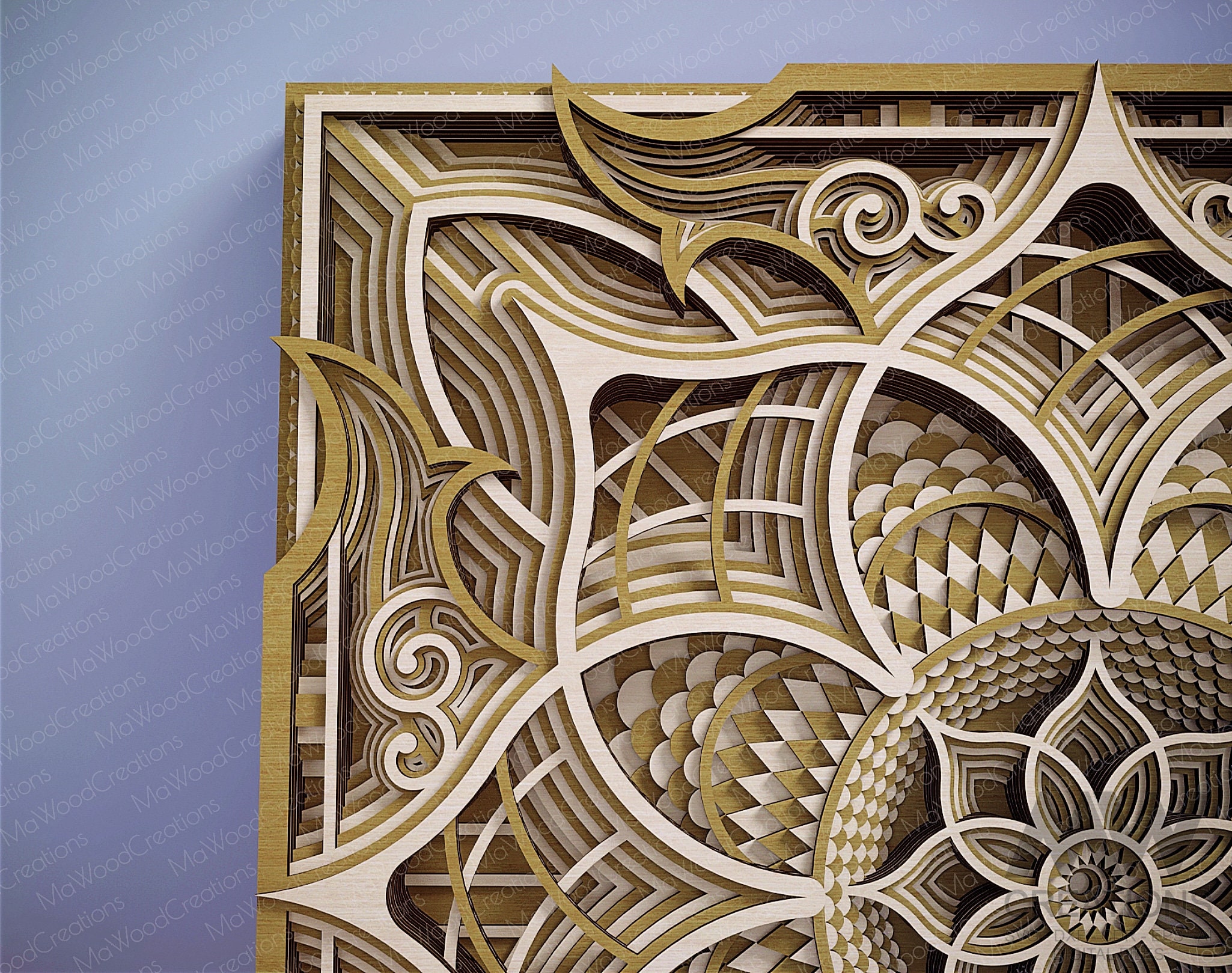 Multi-layer Mandala Svg Dxf, Laser cut Mandala, Mandala SVG for Cricut ...