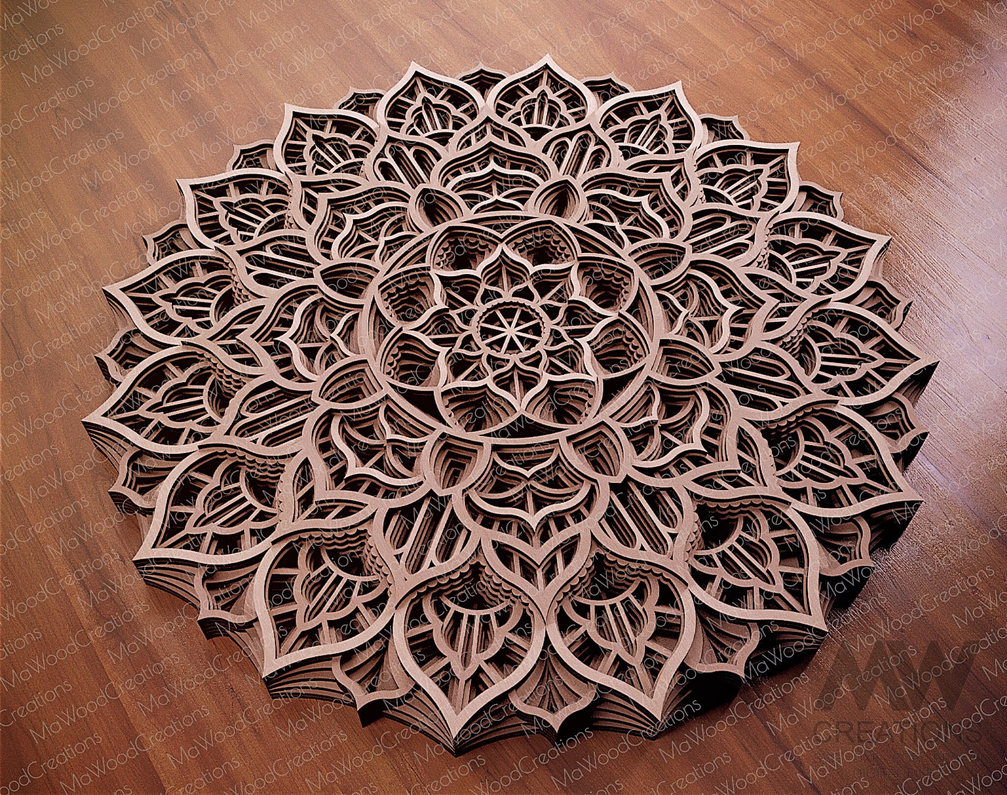 3D SVG Mandala Multi Layer Mandala SVG Dxf Cricut Circular - Etsy