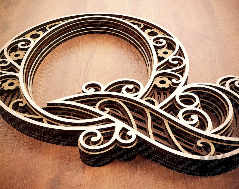 Layered Letter Q Layered Letters SVG Multi Layer Letters - Etsy