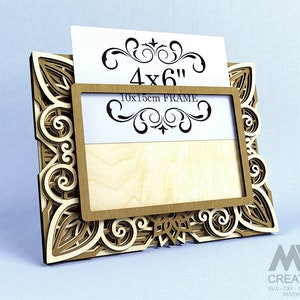 Multilayer Frame SVG DXF, 4x6 Photo Frame Svg, Laser Cut Picture Frame ...