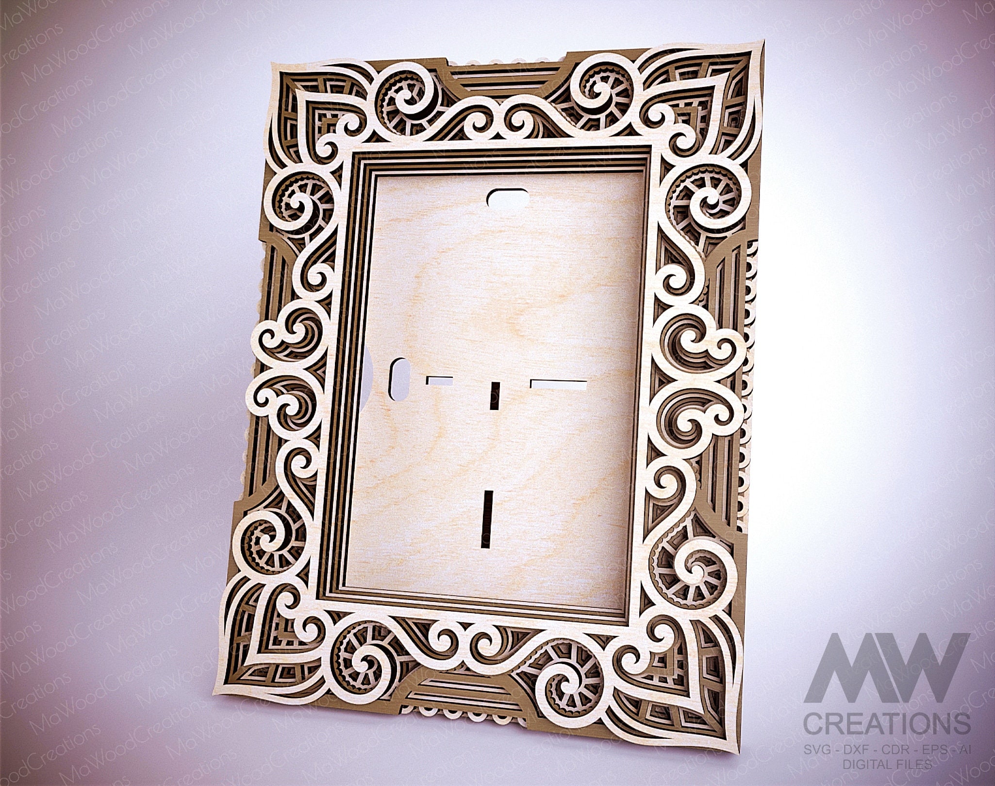 Multilayer Photo Frame Laser Cut Photo Frame DXF 4x6 Picture - Etsy