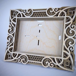 Laser Cut Frame SVG DXF, Multilayer Frame Svg, 5x7 Picture Frame Svg ...