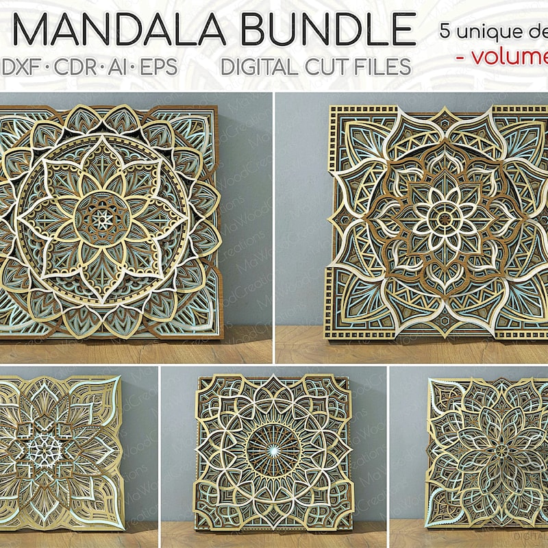 Layered Mandala File - Etsy