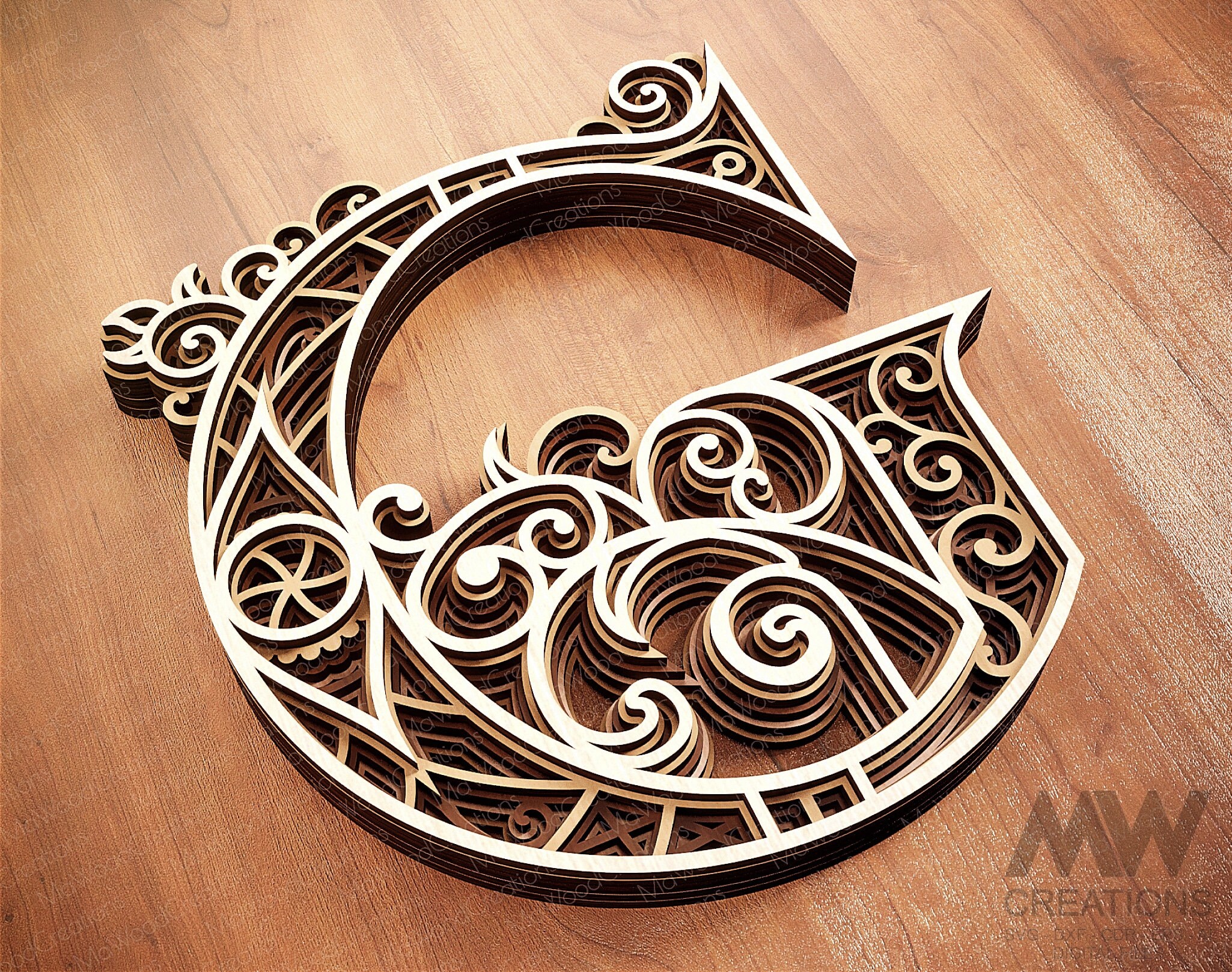 Layered Letter G Layered Letters SVG Multi Layer Letters - Etsy