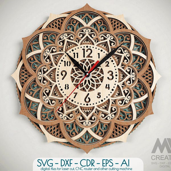 Clock Svg - Etsy
