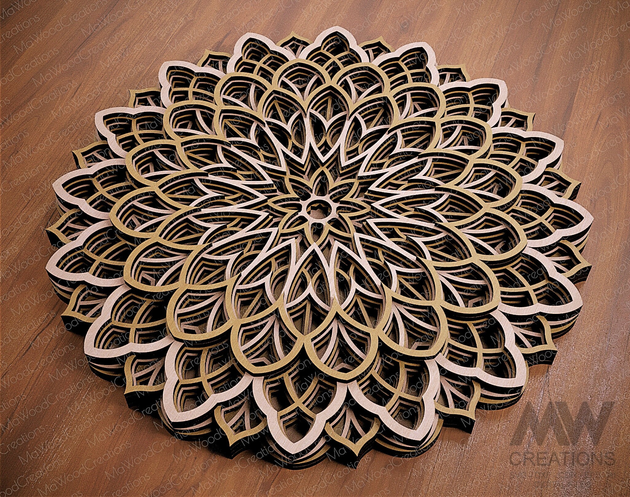 Laser Cut Multi-layer Mandala Svg Dxf Sacred Geometry - Etsy