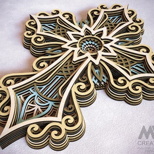 Multilayer Cross SVG Dxf, Cricut Cross Svg, Laser Cut Cross, 3d Layer ...