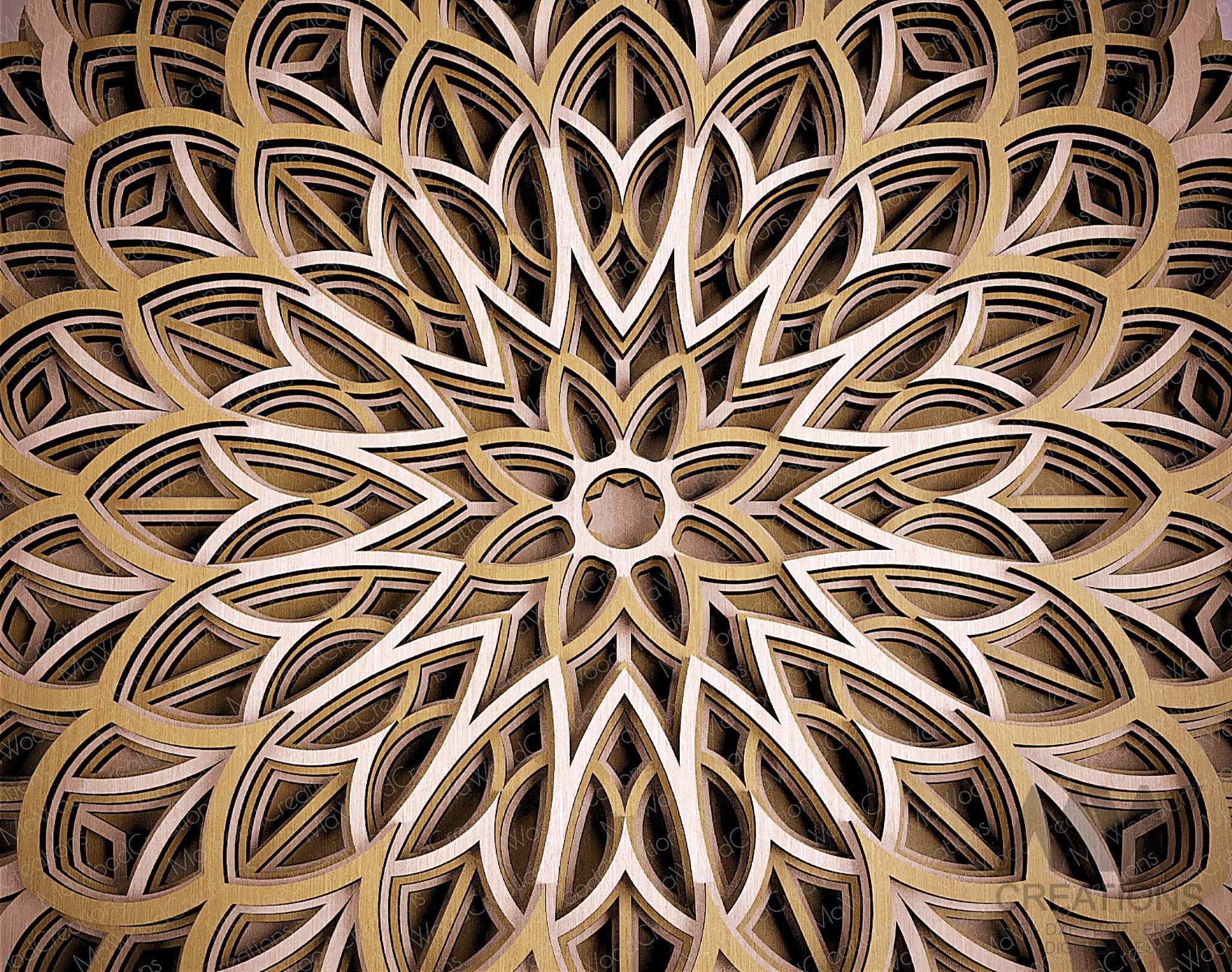 Laser Cut Multi-layer Mandala Svg Dxf Sacred Geometry - Etsy