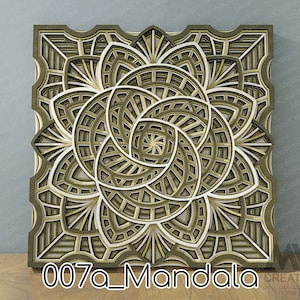 10x10 Mandala Bundle Vol.2, 3D Layered Mandala SVG Bundle, Multi-layer ...