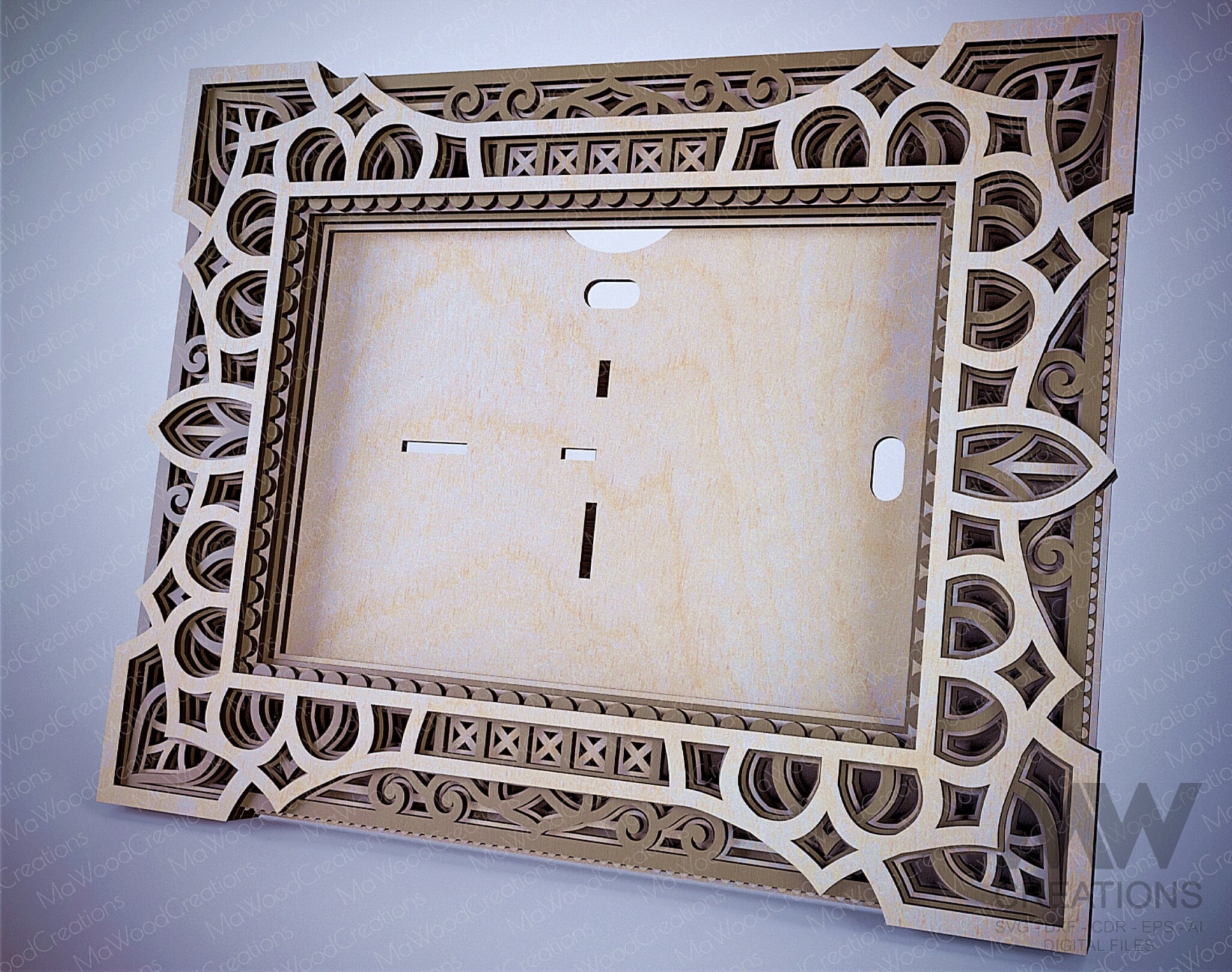 Multi Layer Laser Cut Frame SVG DXF 5x7 Photo Frame Svg - Etsy