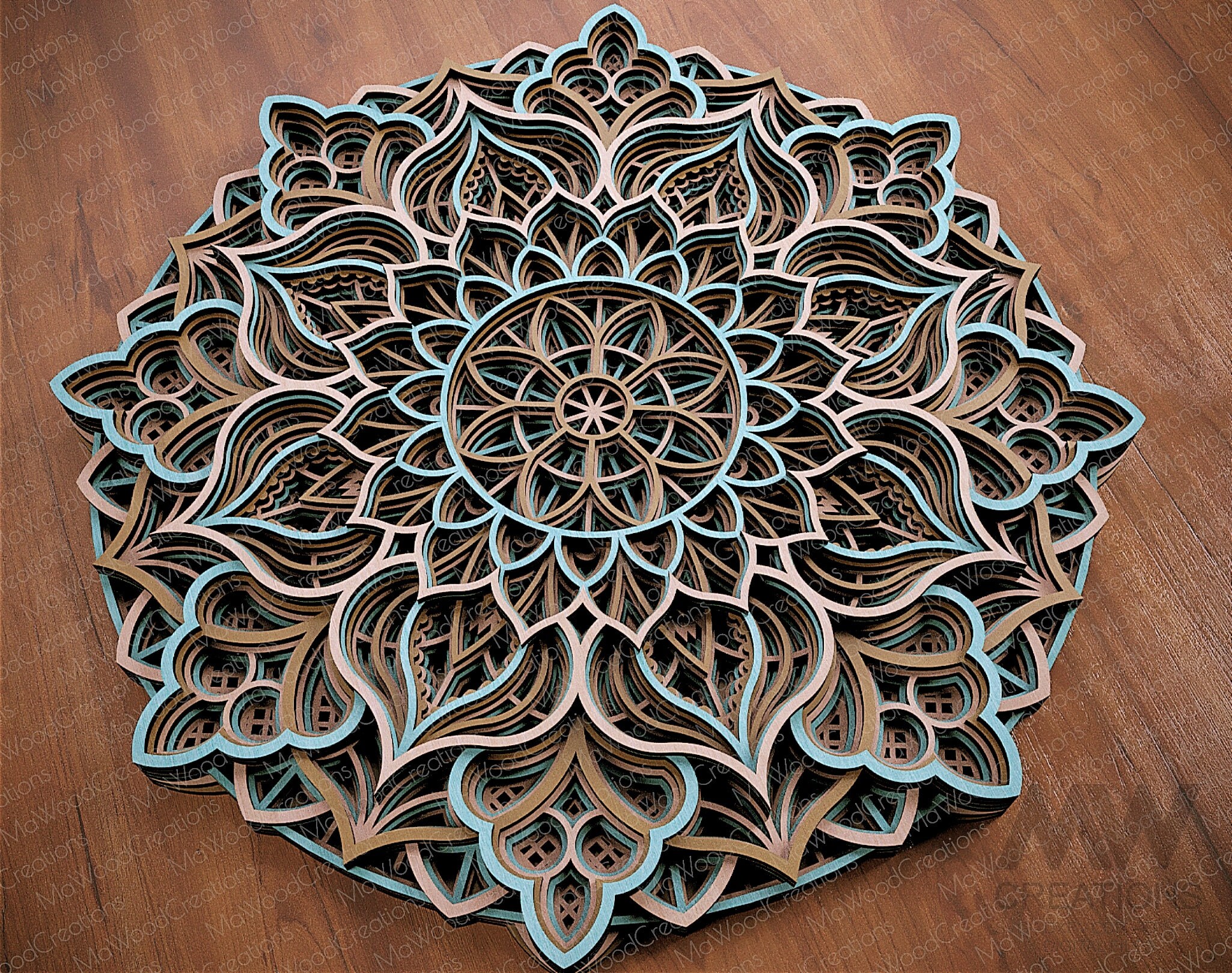 Laser Cut Mandala SVG Dxf Mandala SVG Cutting File - Etsy