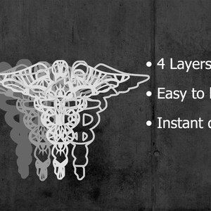 Layered Medical SVG DXF Files for Laser Cut Doctor Svg 3D - Etsy Canada