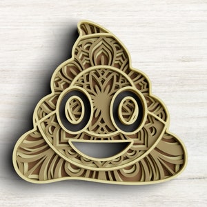 3D Poop SVG DXF 4 Layer Bathroom Svg 3D Mandala Svg - Etsy Canada