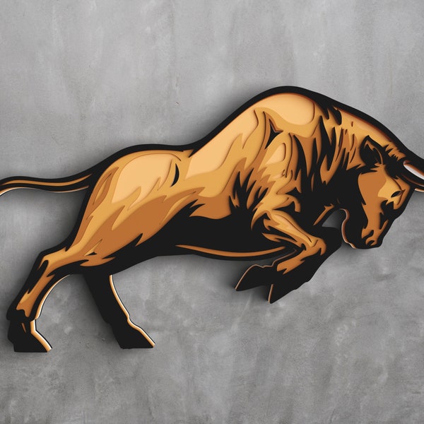 Laser Cut Files Bull - Etsy