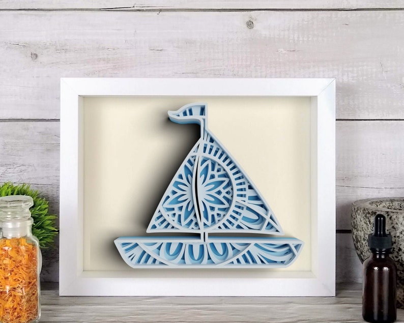 Multilayer Nautical SVG DXF 3D Layer Mandala Svg Layered - Etsy