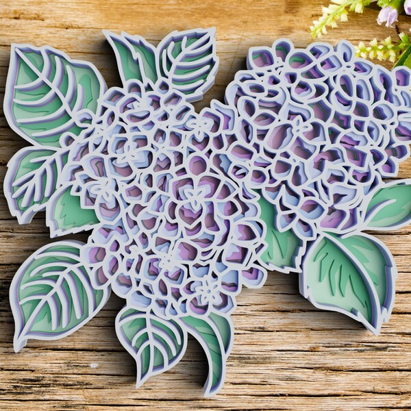 Hydrangea Svg - Etsy