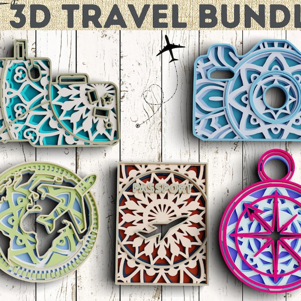 Travel Mandala. Svg - Etsy