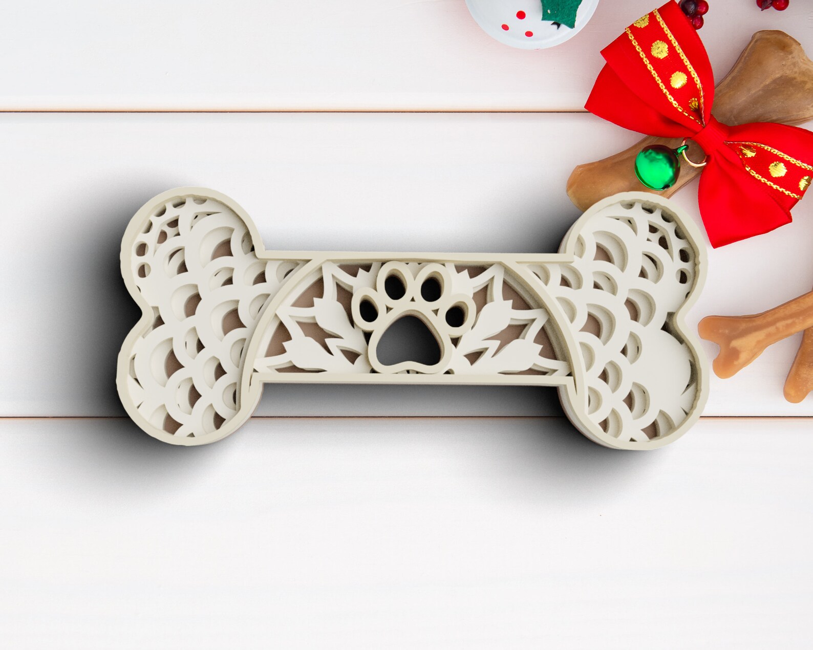 3D Dog Lover SVG DXF 4 Layer Dog Svg 3D Mandala Svg - Etsy