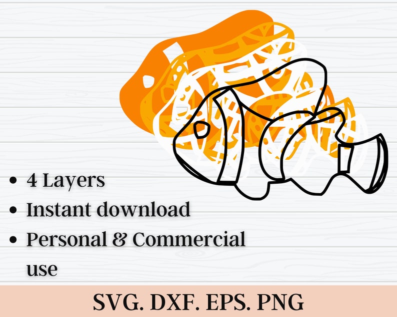 3D Fish SVG DXF 4 Layer Fisherman Svg 3D Mandala Svg - Etsy