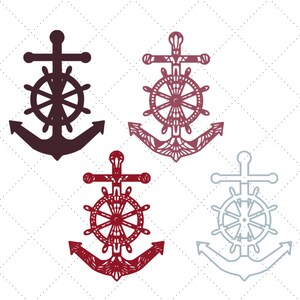 3D Anchor SVG DXF 3D Shadow Box Svg Cruise Svg Layered Mandala Svg ...