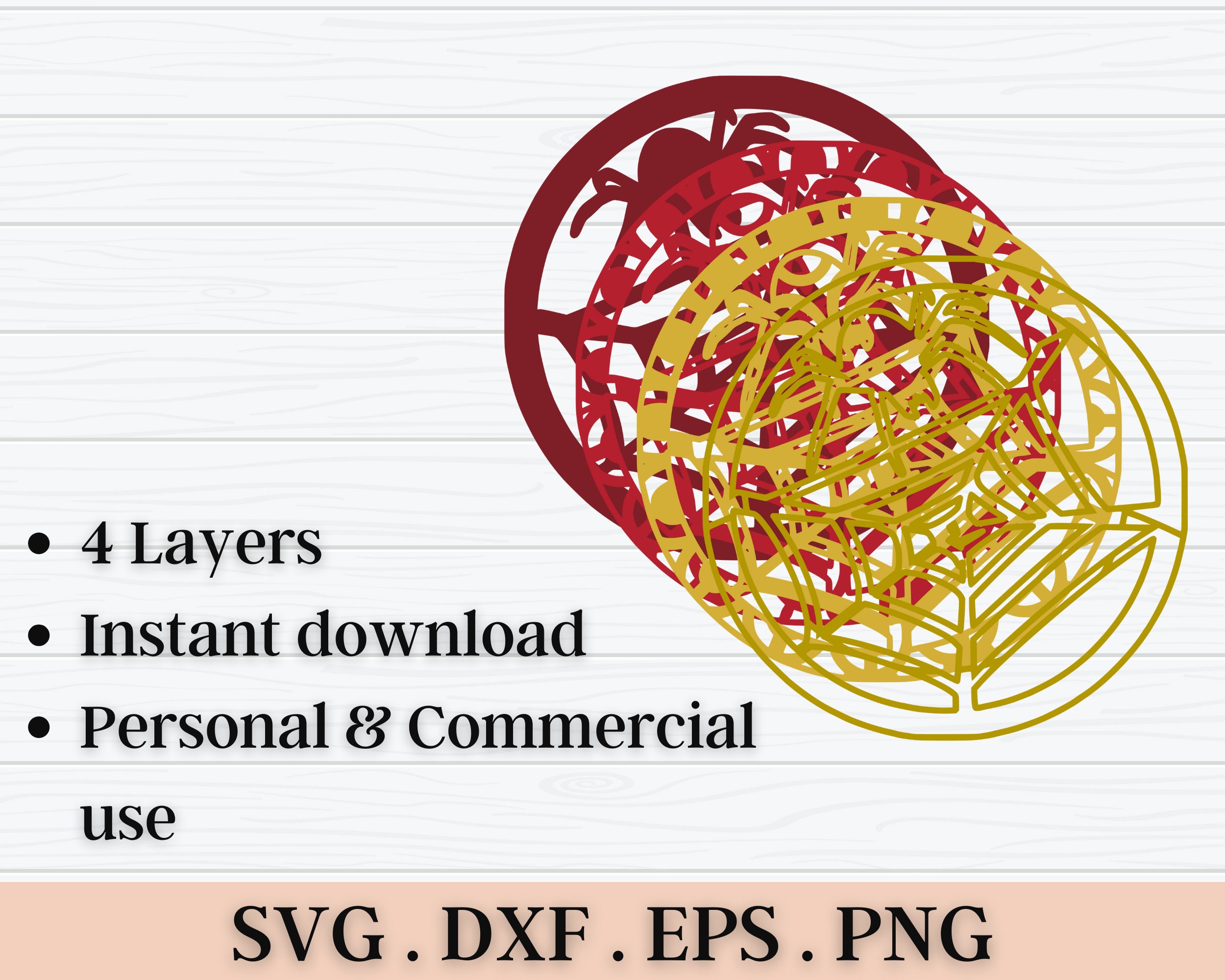 3D Spider Web SVG DXF 4 Layer Cobweb Svg 3D Mandala Svg | Etsy