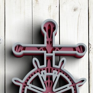 3D Anchor SVG DXF 3D Shadow Box Svg Cruise Svg Layered Mandala Svg ...