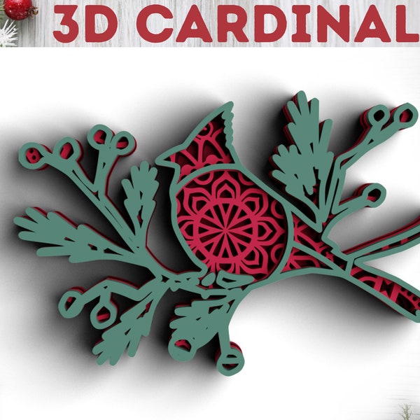 Laser Cut 3d Cardinal - Etsy