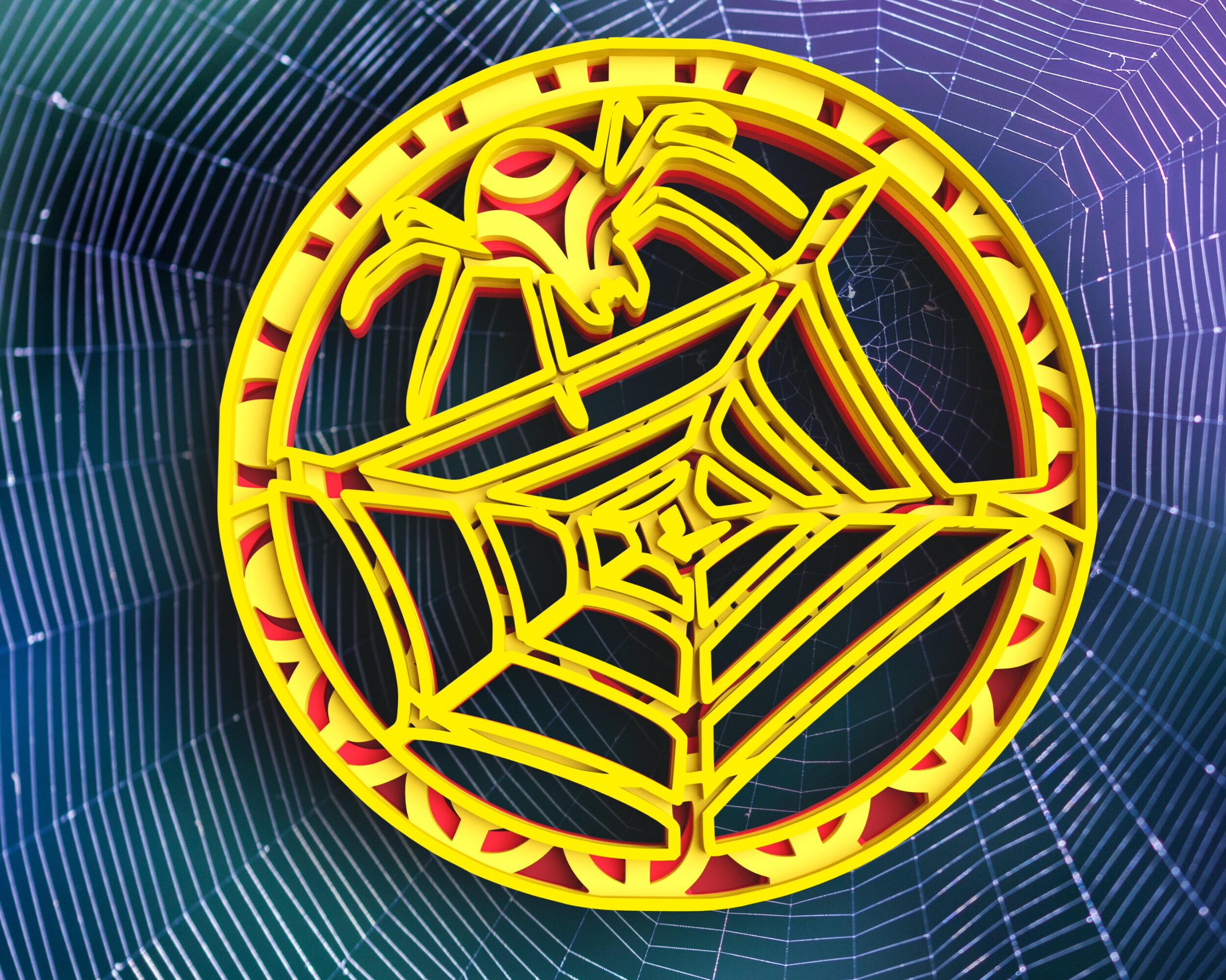 3D Spider Web SVG DXF 4 Layer Cobweb Svg 3D Mandala Svg | Etsy