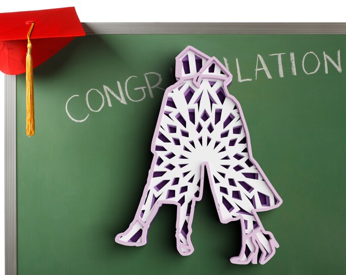 3D Layered Graduation SVG DXF Files for Plasma 3D Mandala Svg Files for ...