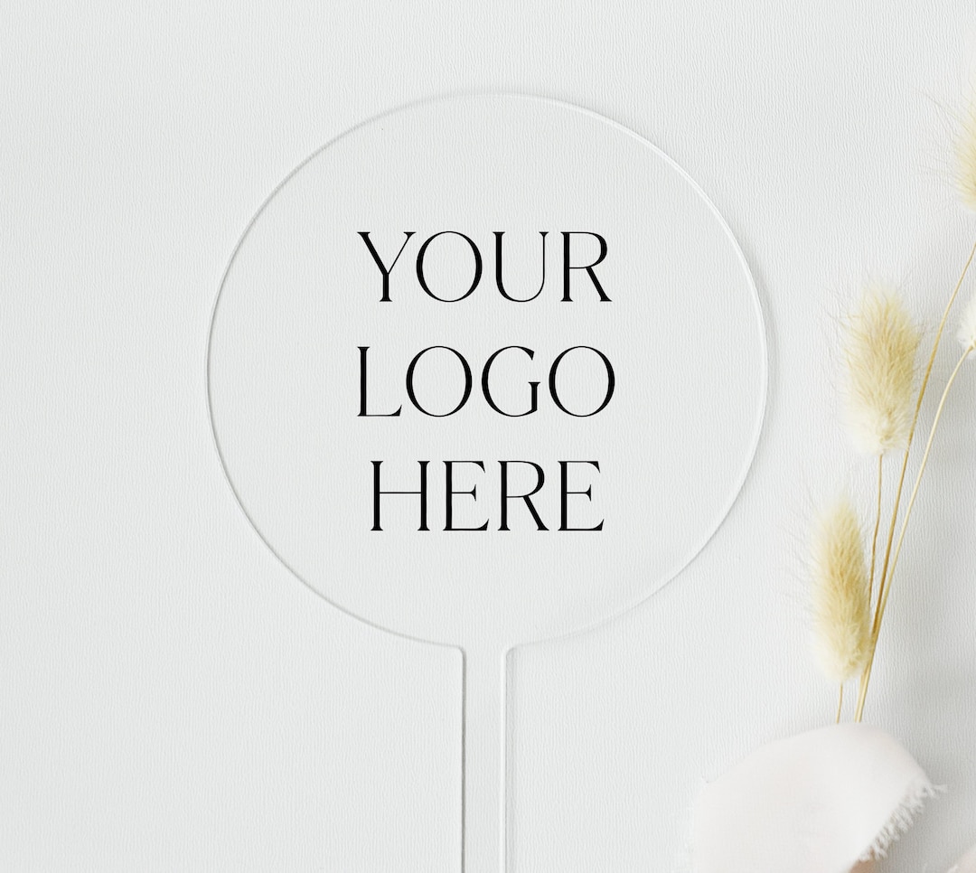 Logo Acrylic Cake Topper - Etsy
