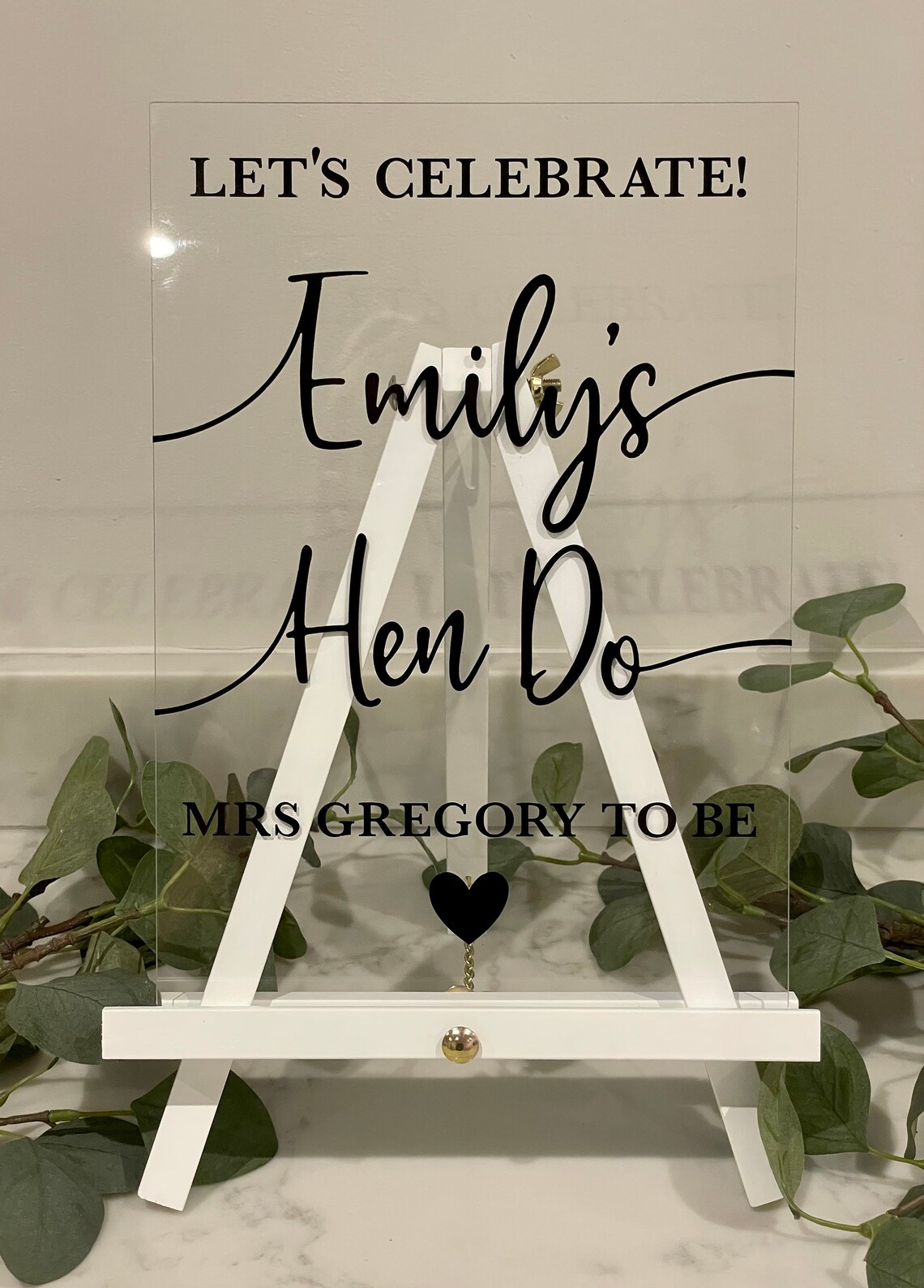 Hen Do Personalised Acrylic Sign A4 Hen Do Decoration | Etsy